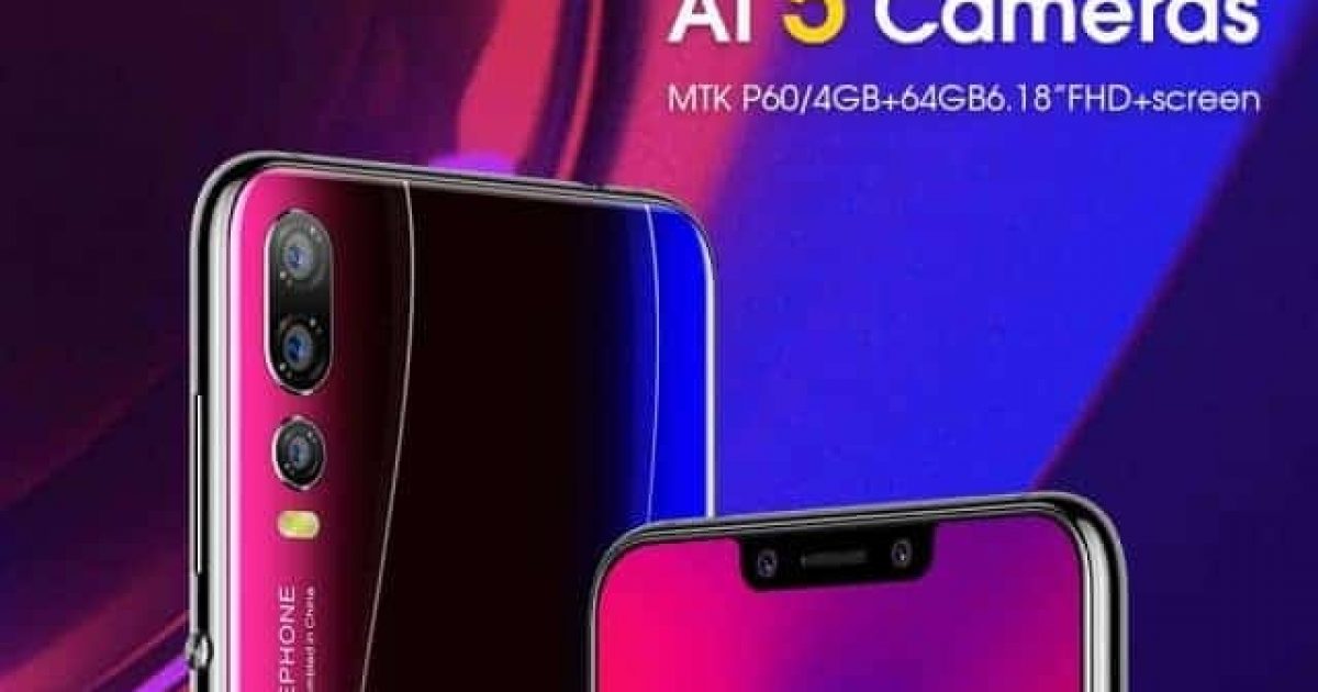 „Elephone A5“ - išmanusis su 5 kameromis ir naujuoju „Helio P60“ lustu ...